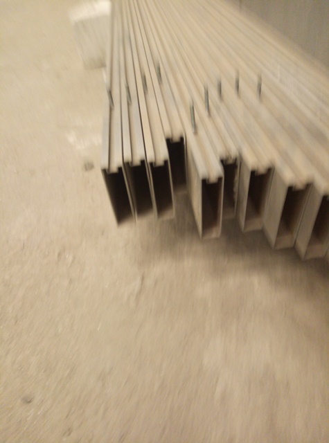 Aluminium louvers profile Weight per m2 - Valid